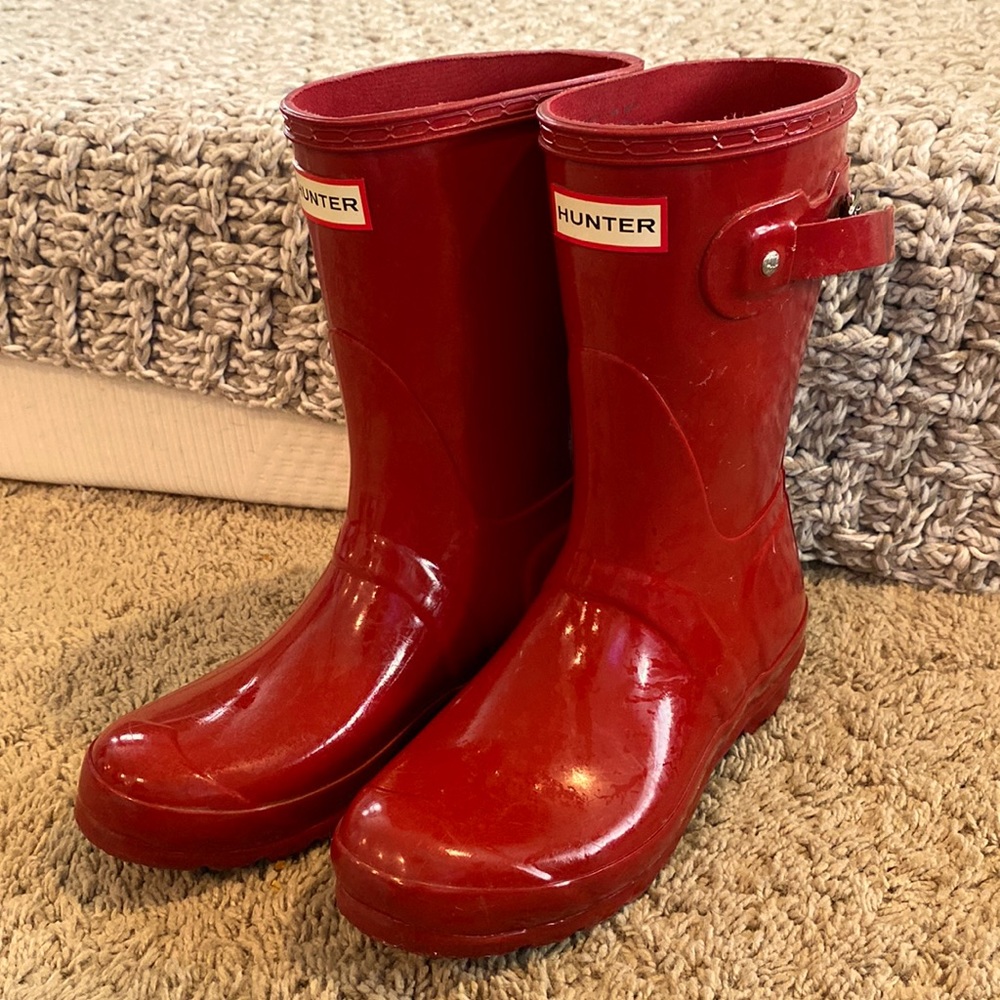 Red Hunter Rain Boots - Gem